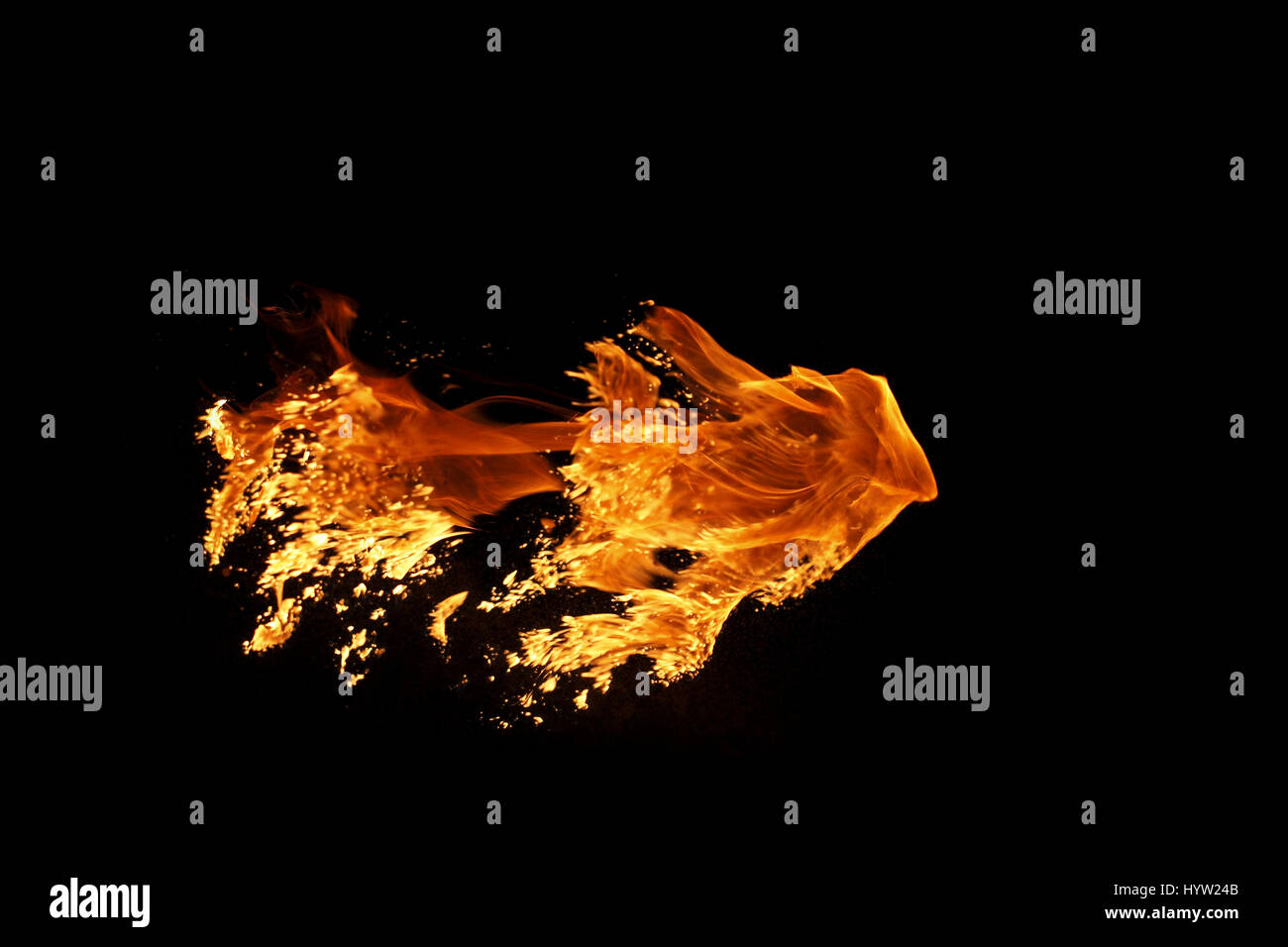 Blaze of Fire Stock Photo - Alamy