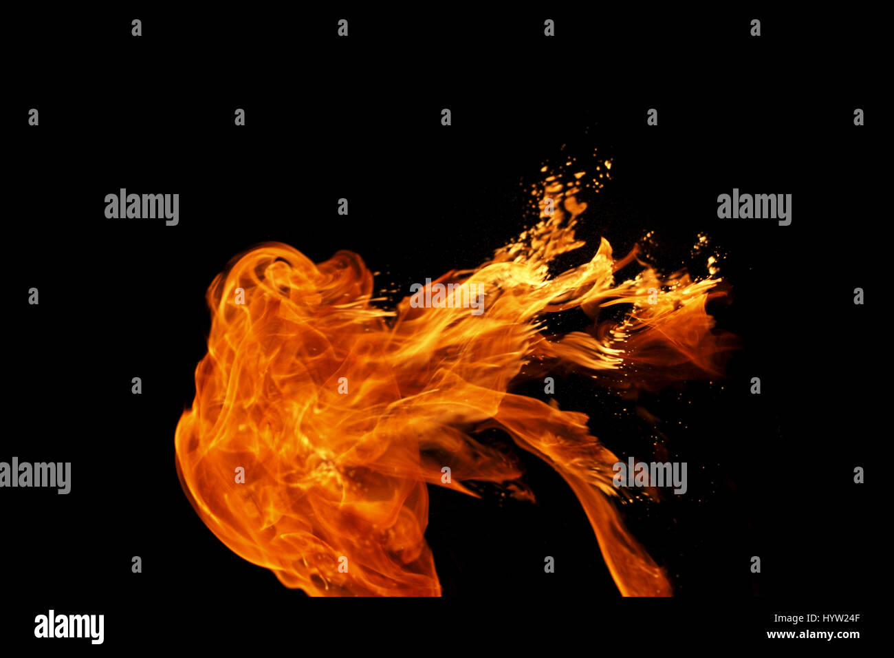 Blaze of Fire Stock Photo - Alamy