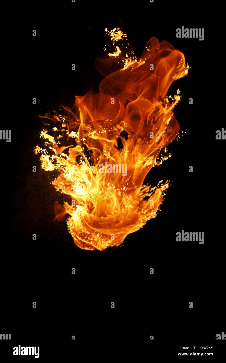 Blaze of Fire Stock Photo - Alamy
