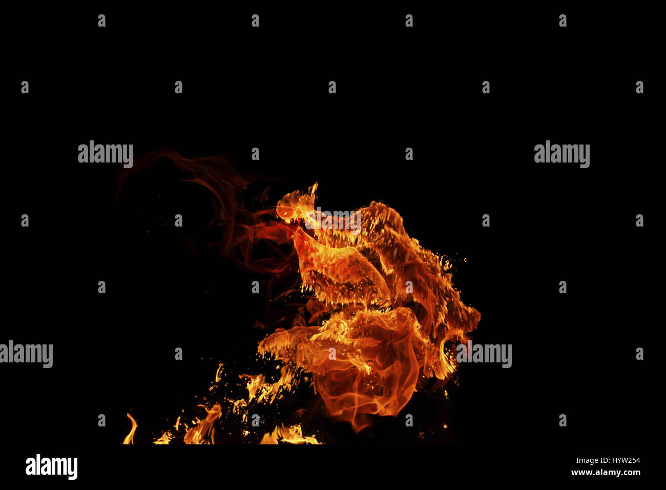 Blaze of Fire Stock Photo - Alamy