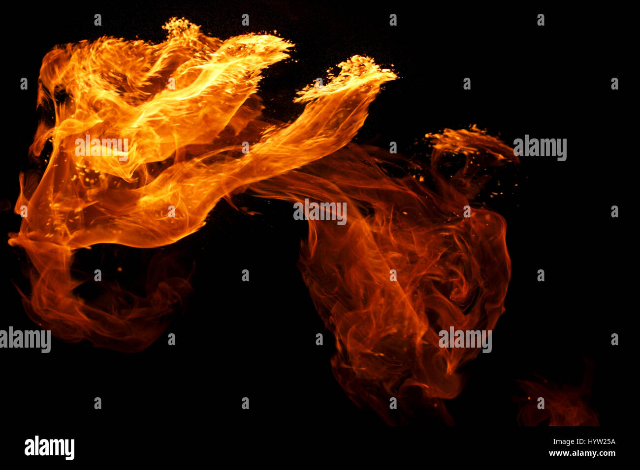 Blaze of Fire Stock Photo - Alamy