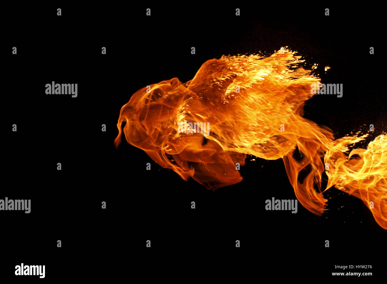 Blaze of Fire Stock Photo - Alamy