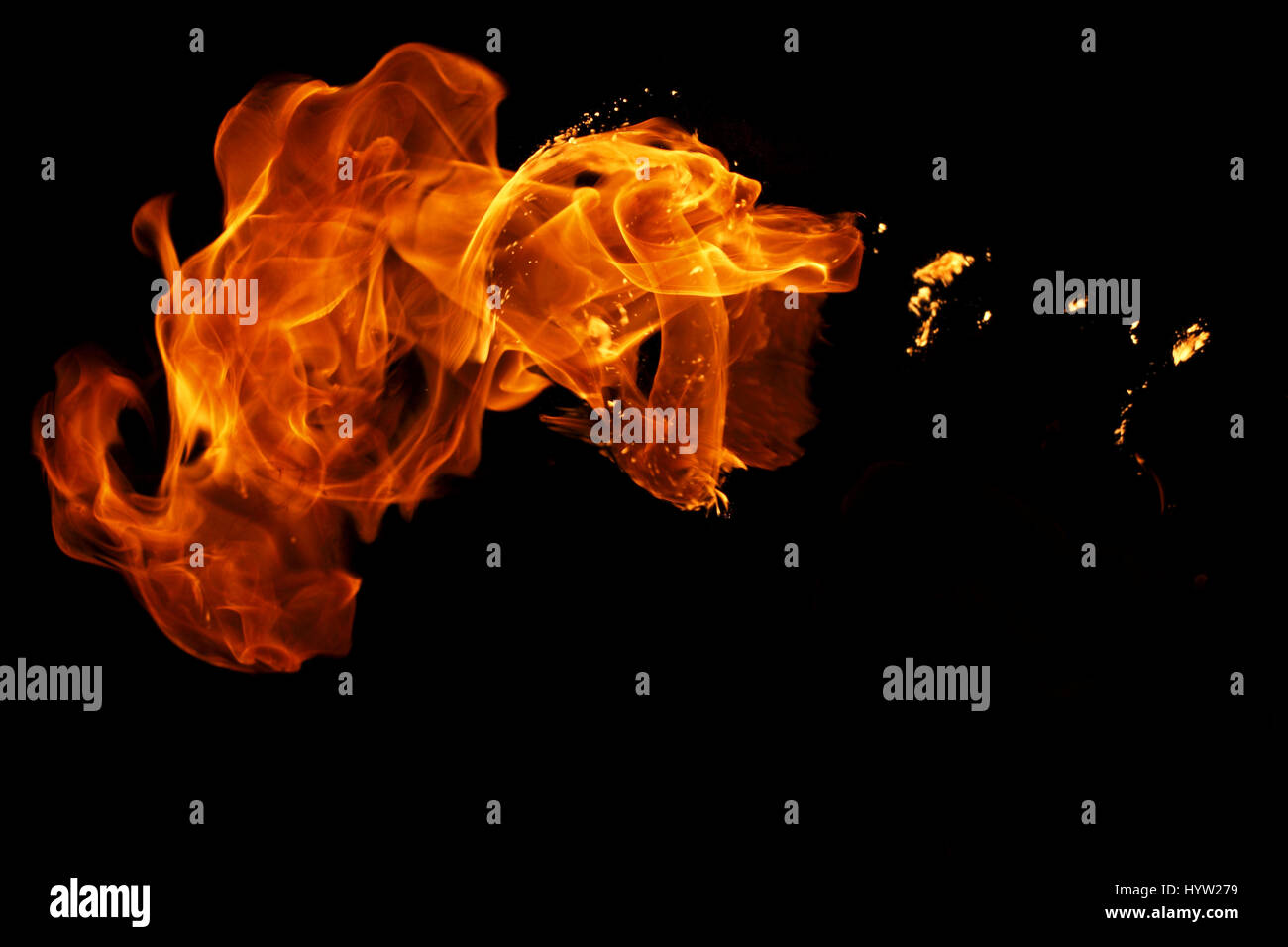 Blaze of Fire Stock Photo - Alamy