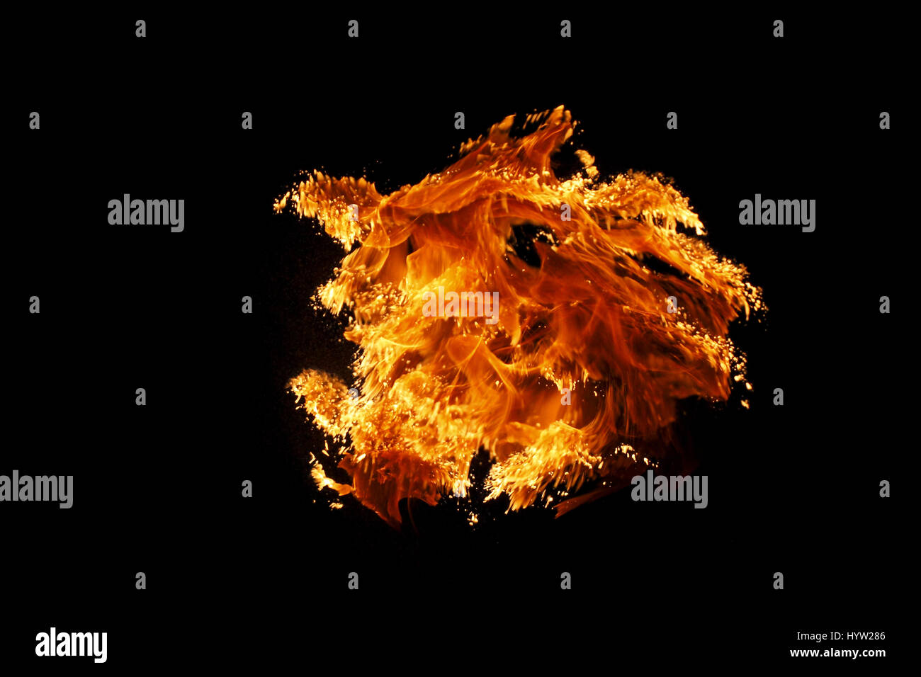 Blaze of Fire Stock Photo - Alamy