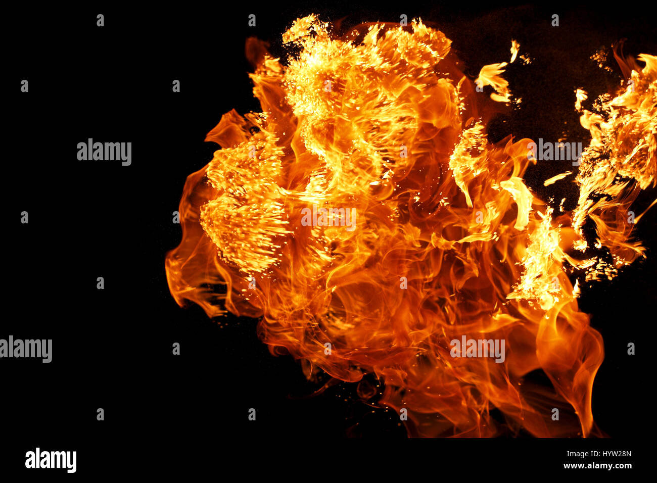 Blaze of Fire Stock Photo - Alamy