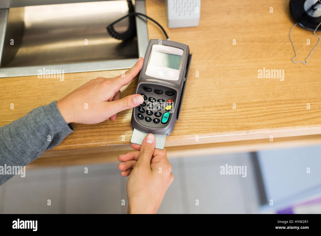 Hand terminal hi-res stock photography and images - Alamy