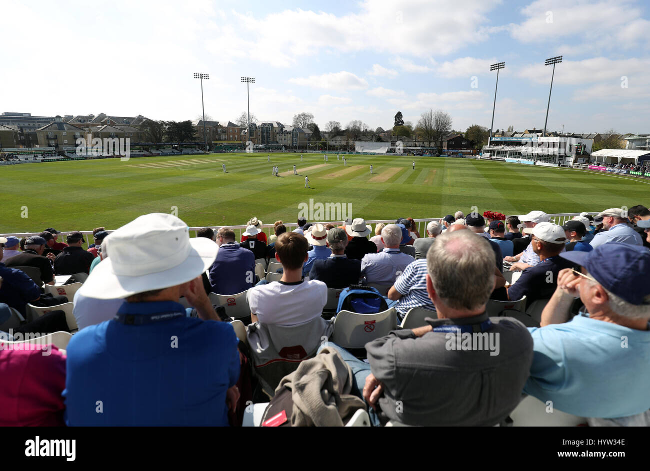 A large crowd during day one of the Specsavers County Cricket ...