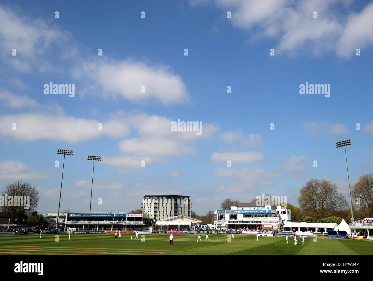 A general view of the Cloudfm county ground during day one of the ...