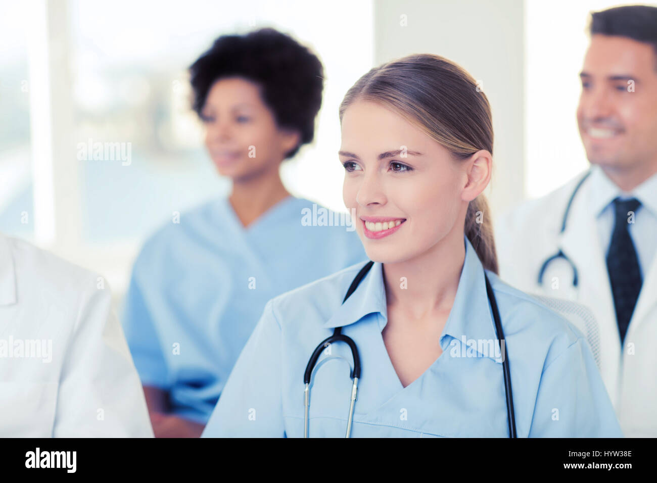 Doctor happy face hi-res stock photography and images - Alamy