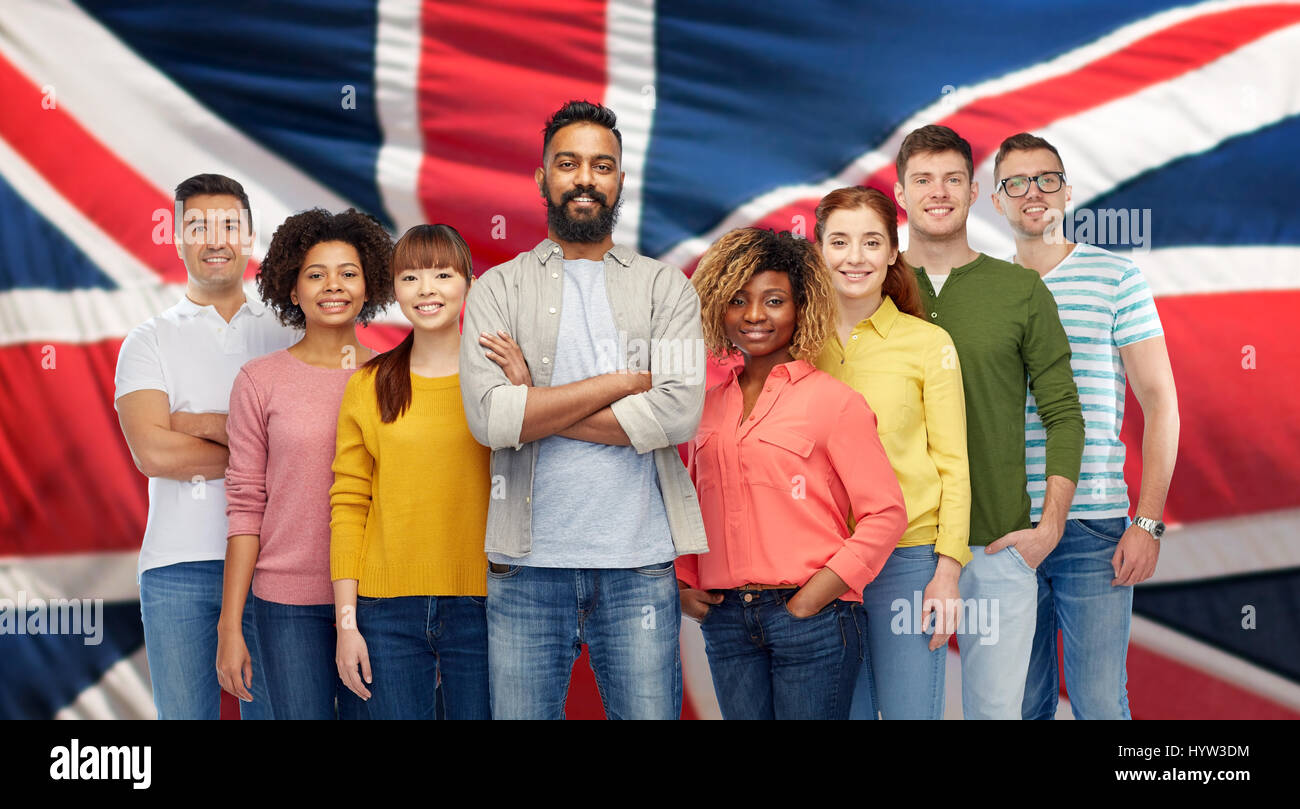 Diverse group of young british people hi-res stock photography and ...