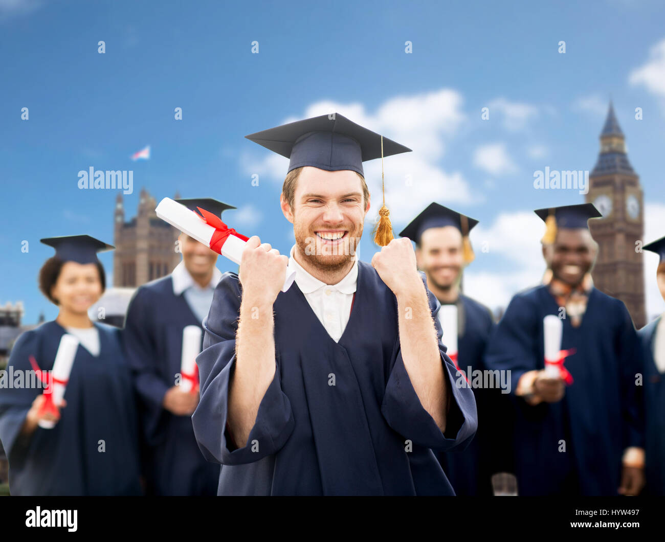 African student graduation cap hi-res stock photography and images - Alamy