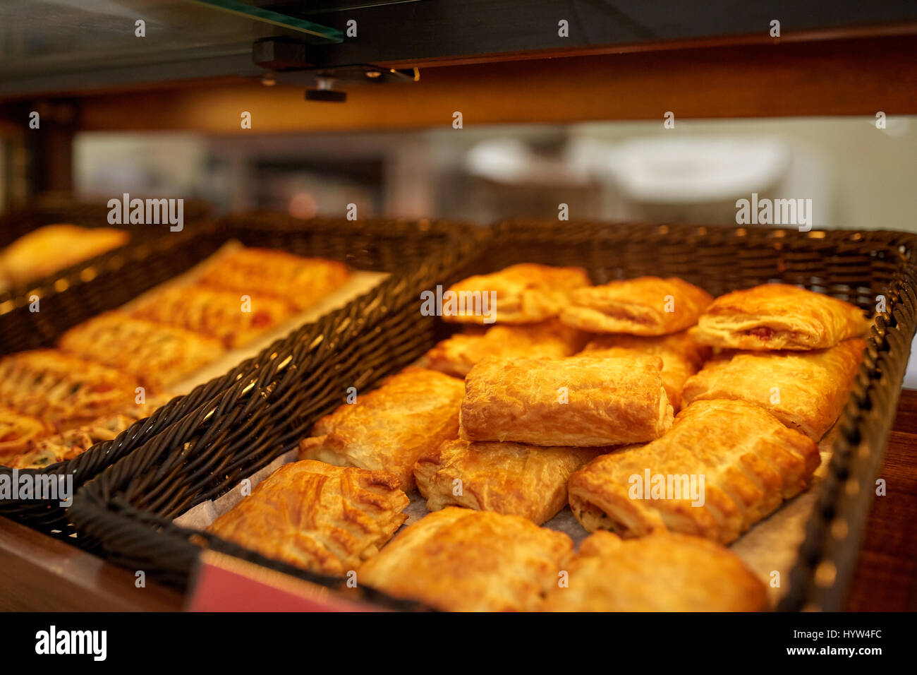 close up of pies at bakery or grocery store Stock Photo - Alamy