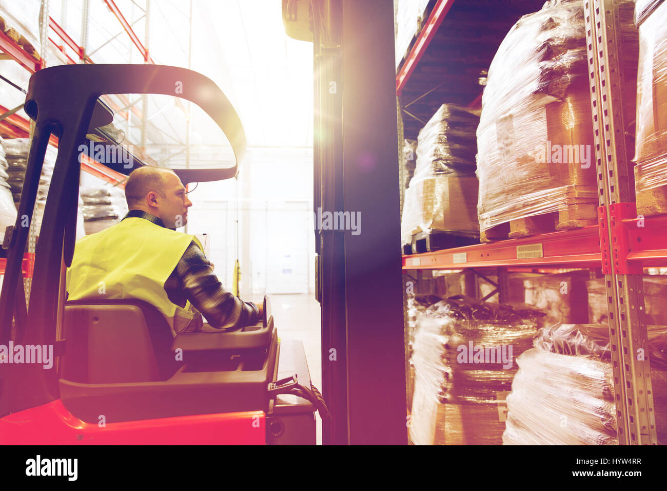 Forklift safety vest hi-res stock photography and images - Alamy