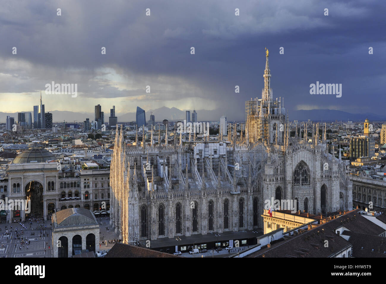General view of Milan Cathedral (Basilica of the Nativity of Saint Mary ...