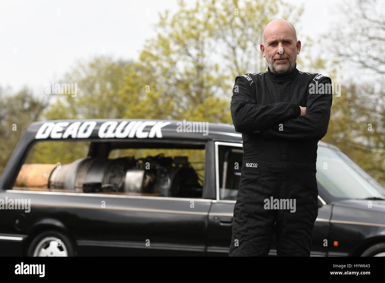 Matt McKeown with his converted 1992 Ford Cardinal hearse 'Dead Quick ...