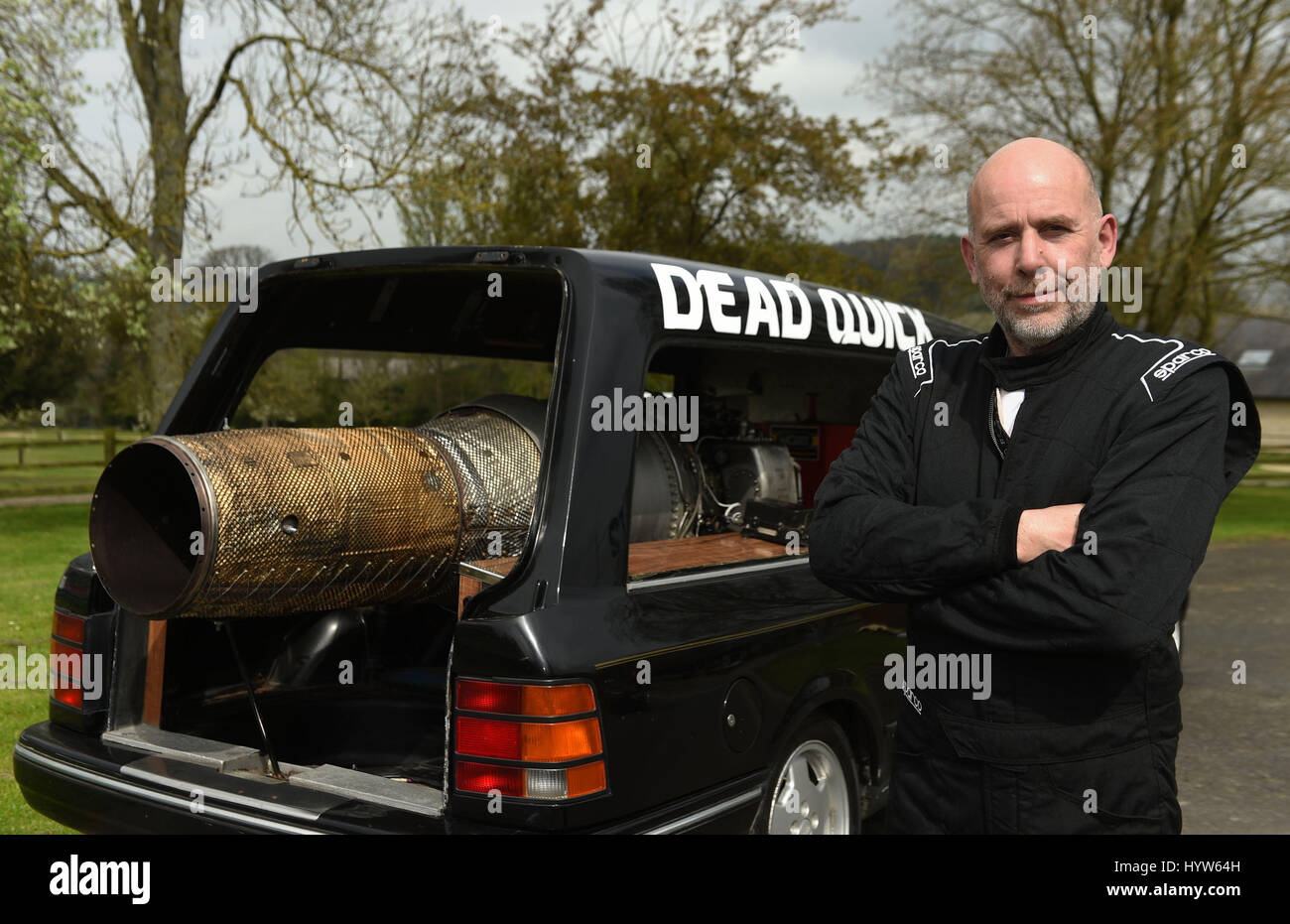 Matt McKeown with his converted 1992 Ford Cardinal hearse 'Dead Quick ...