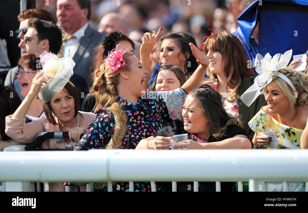 Racegoers on Ladies Day of the Randox Health Grand National Festival at ...