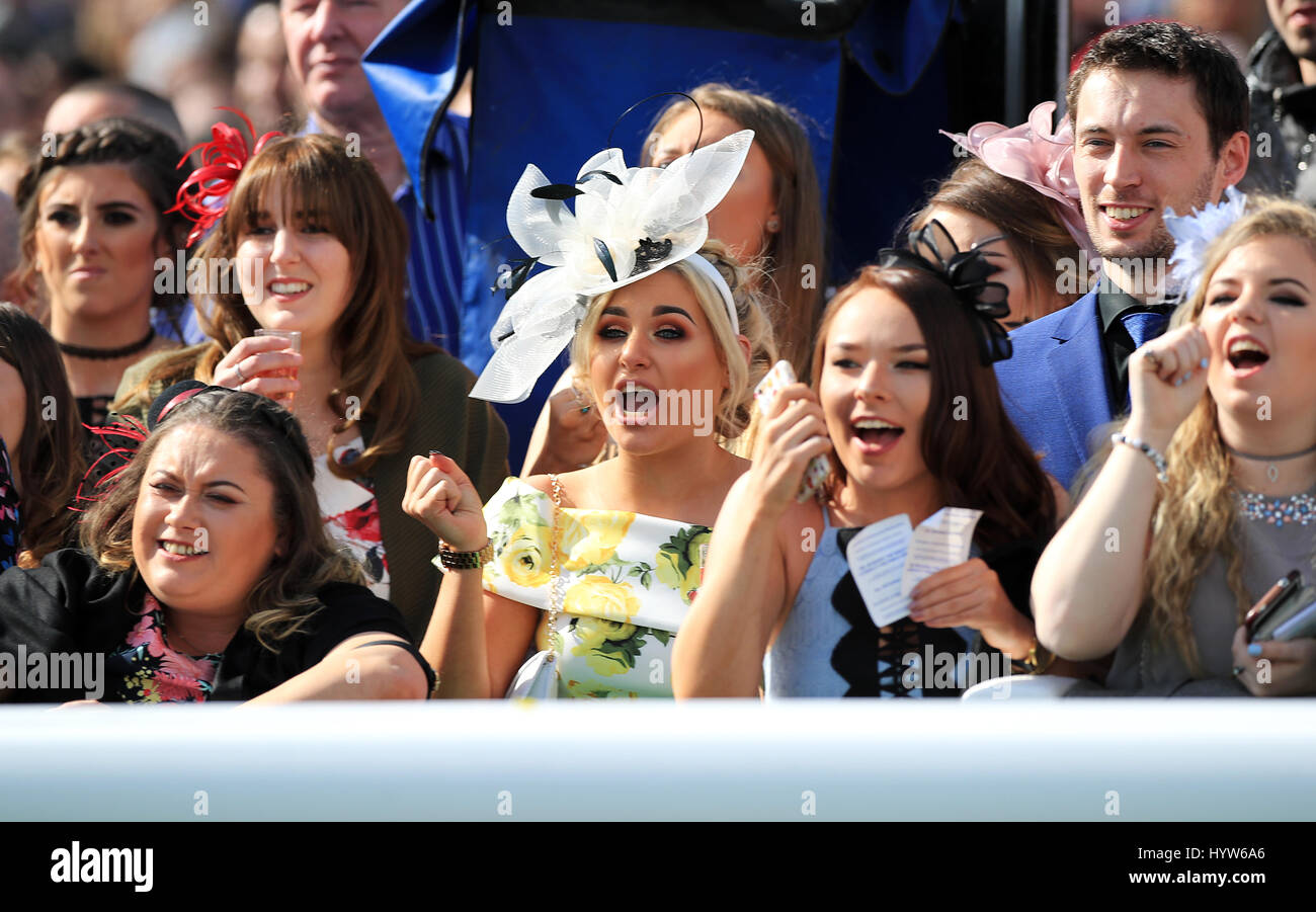Racegoers on Ladies Day of the Randox Health Grand National Festival at ...