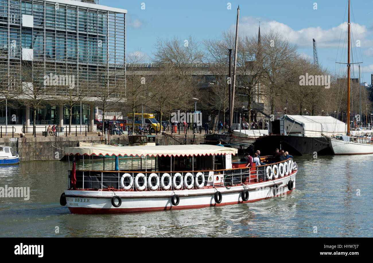Tower Belle boat on the Floating Harbour, Bristol, UK Stock Photo - Alamy