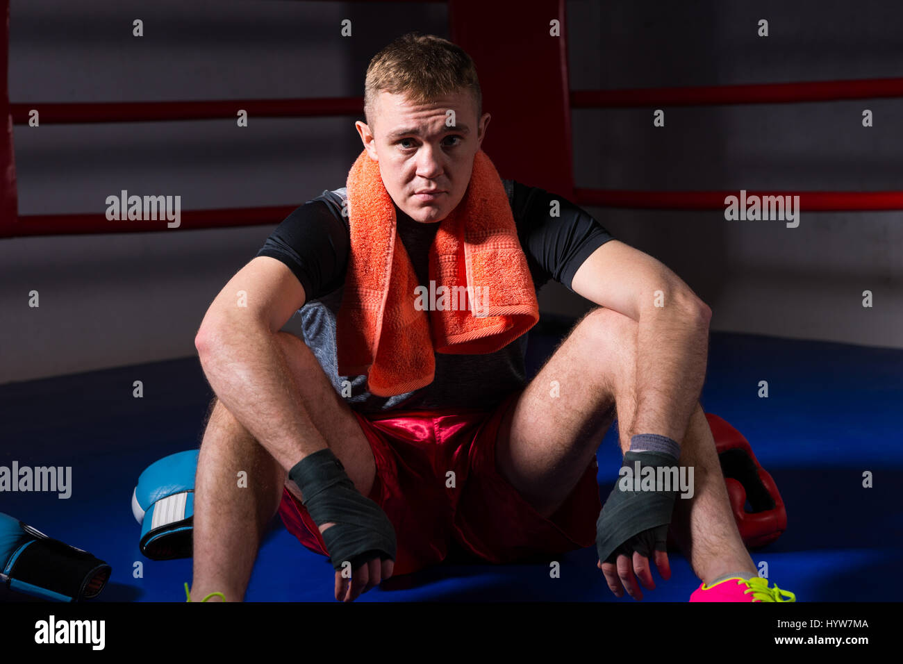 Boxing gloves around neck hi-res stock photography and images - Alamy