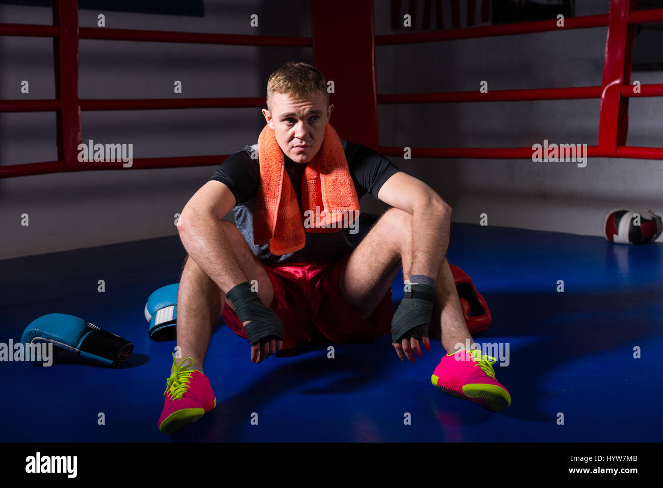 Boxing gloves around neck hi-res stock photography and images - Alamy