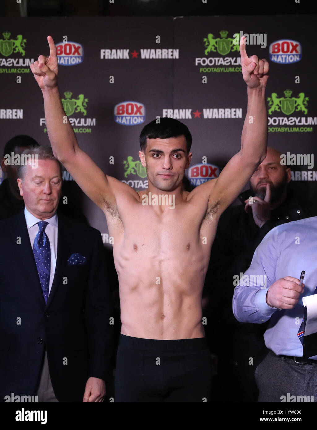 Jack Catterall during the weigh-in at The Printworks, Manchester Stock ...
