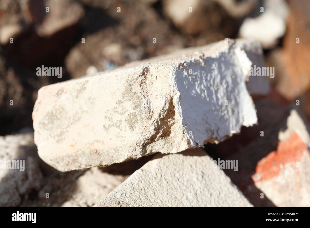 contruction brick and rubble on a Construction Site Stock Photo - Alamy