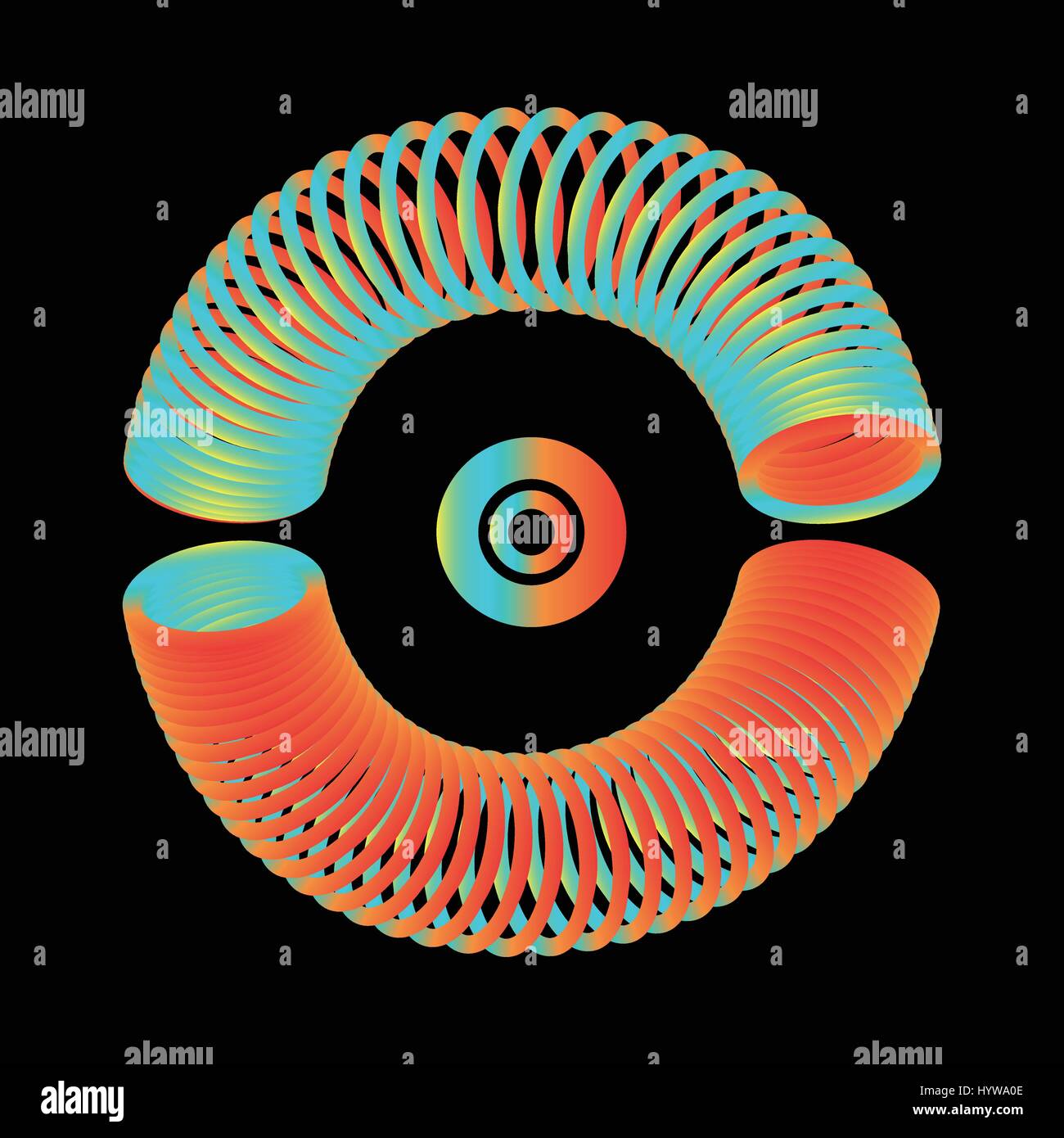 Glow neon circle glowing Stock Vector Images - Alamy