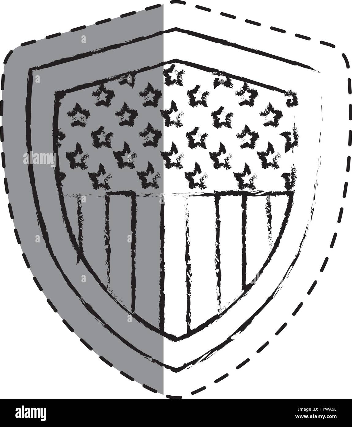 united states of america shield vector illustration design Stock Vector ...