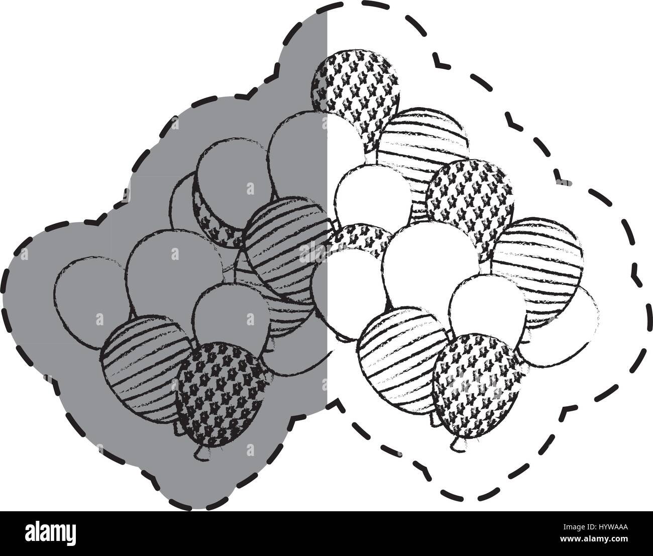 united states of america balloons air party vector illustration design ...