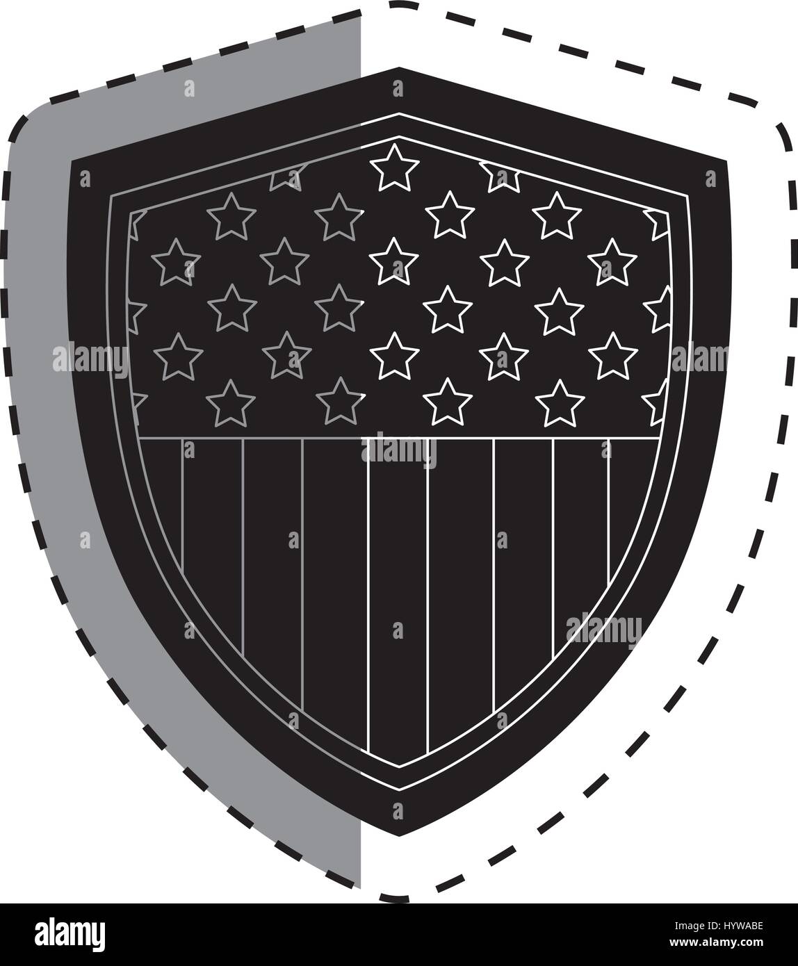 united states of america shield vector illustration design Stock Vector ...