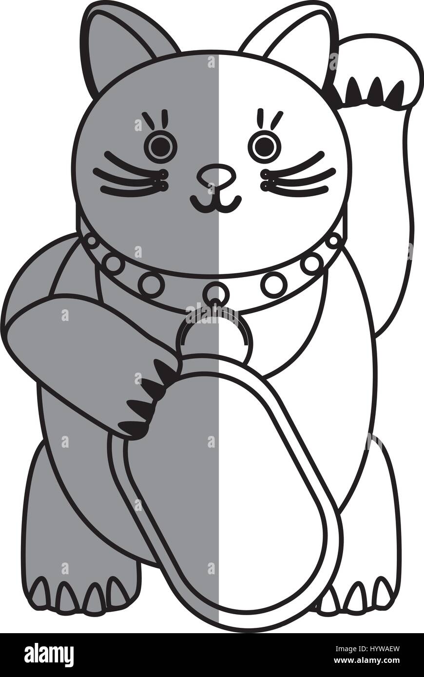 japanese cat lucky icon vector illustration design Stock Vector Image ...