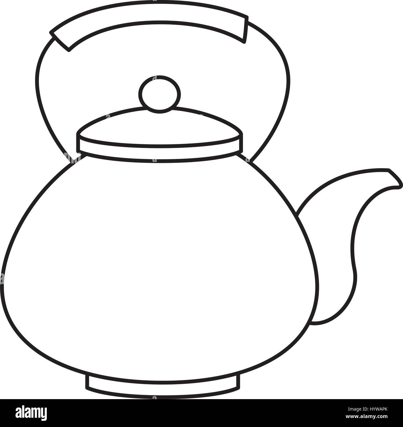 teapot japanese culture icon vector illustration design Stock Vector ...