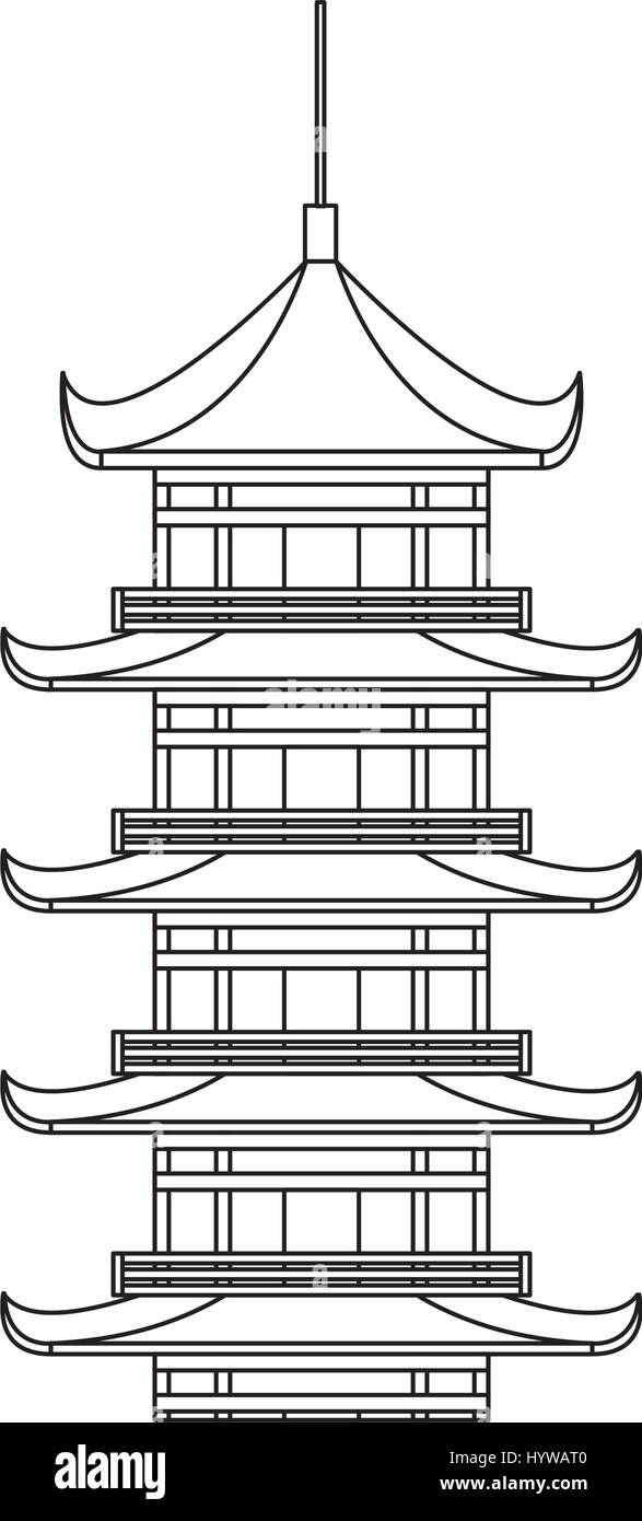 castle japanese building icon vector illustration design Stock Vector ...
