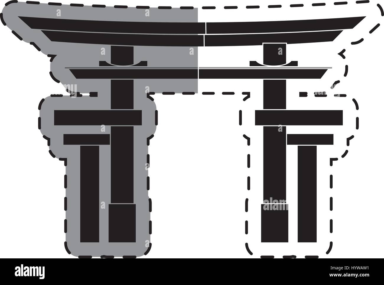 portal japanese culture icon vector illustration design Stock Vector ...