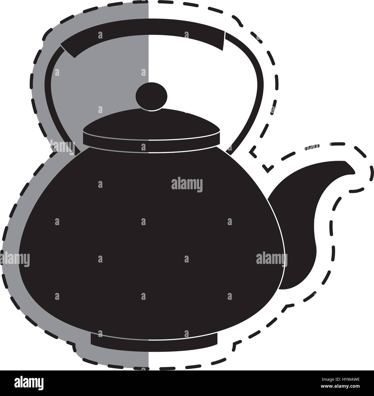 teapot japanese culture icon vector illustration design Stock Vector ...