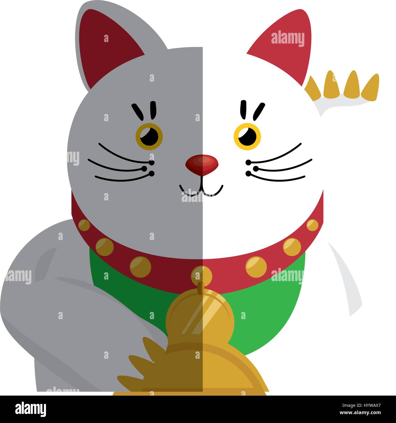 Japanese cat lucky icon vector hi-res stock photography and images - Alamy