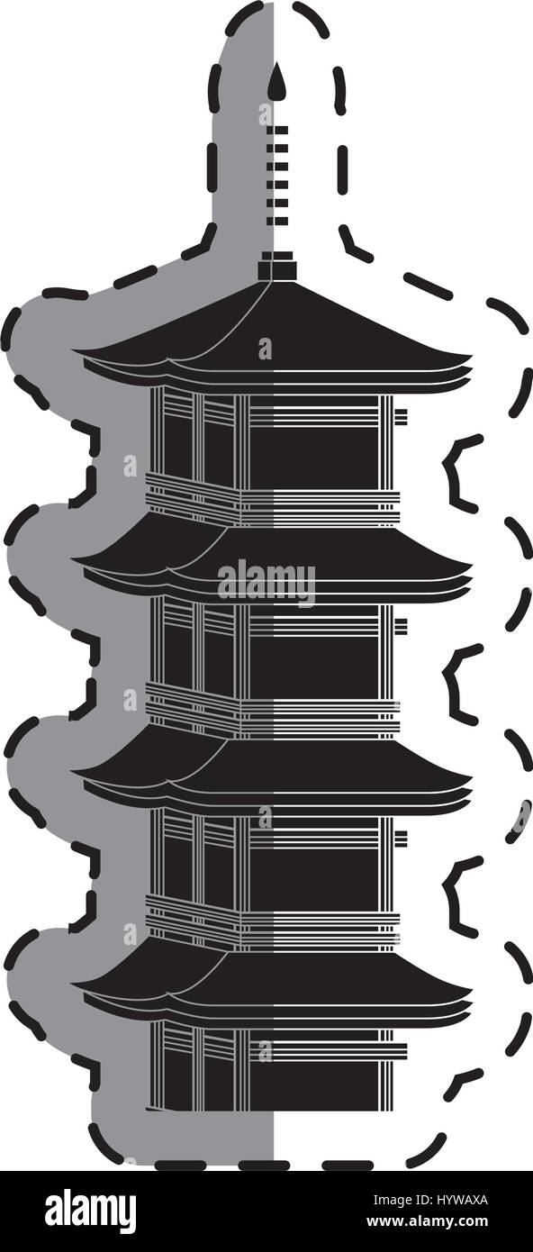 castle japanese building icon vector illustration design Stock Vector ...
