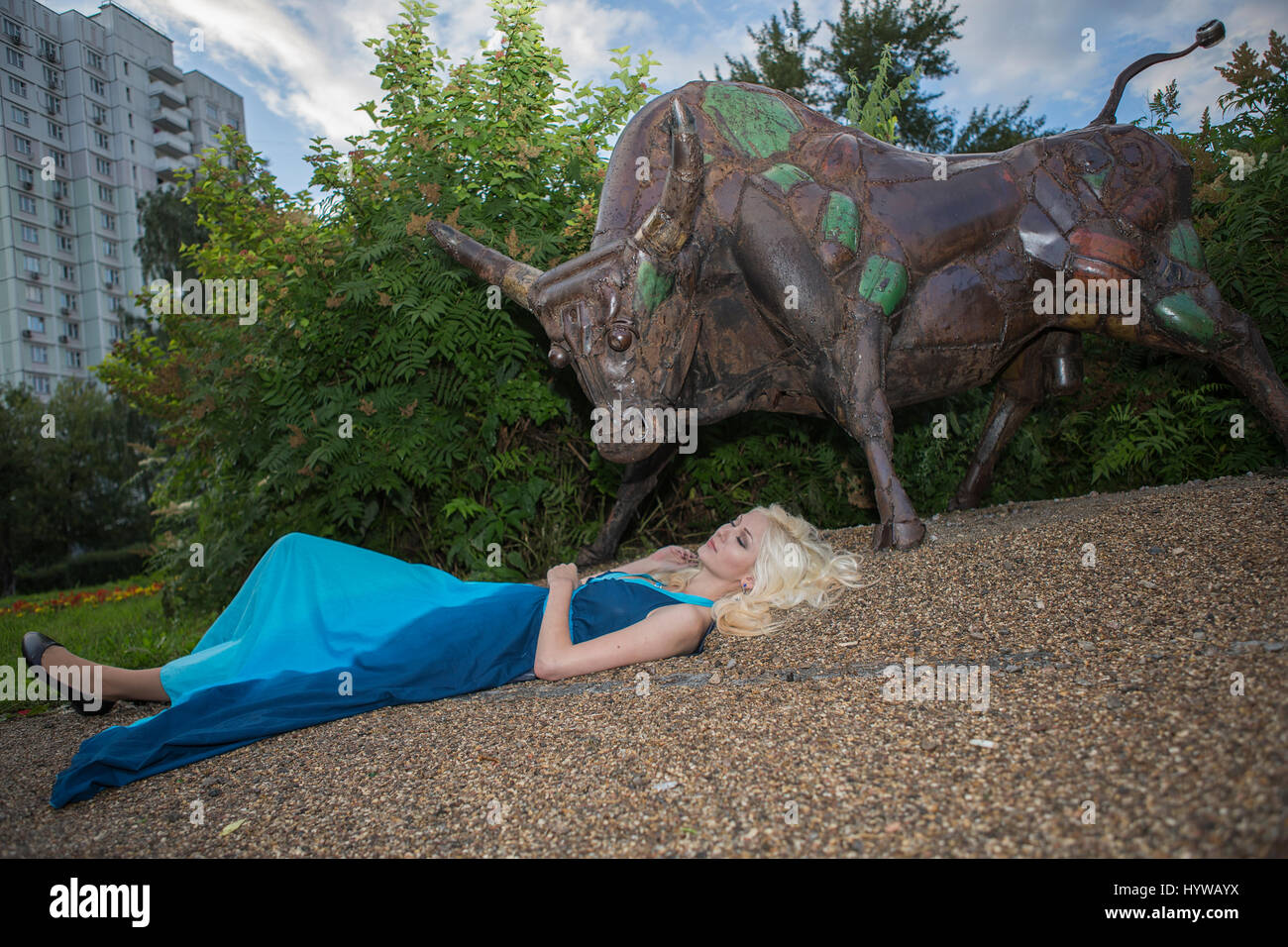 Sculptures of the zodiac signs., Moscow, Russia Stock Photo - Alamy
