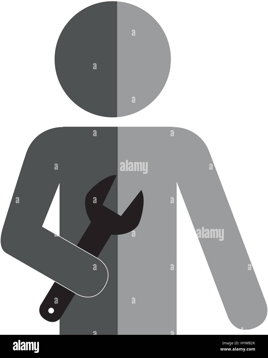 mechanic worker avatar character vector illustration design Stock ...