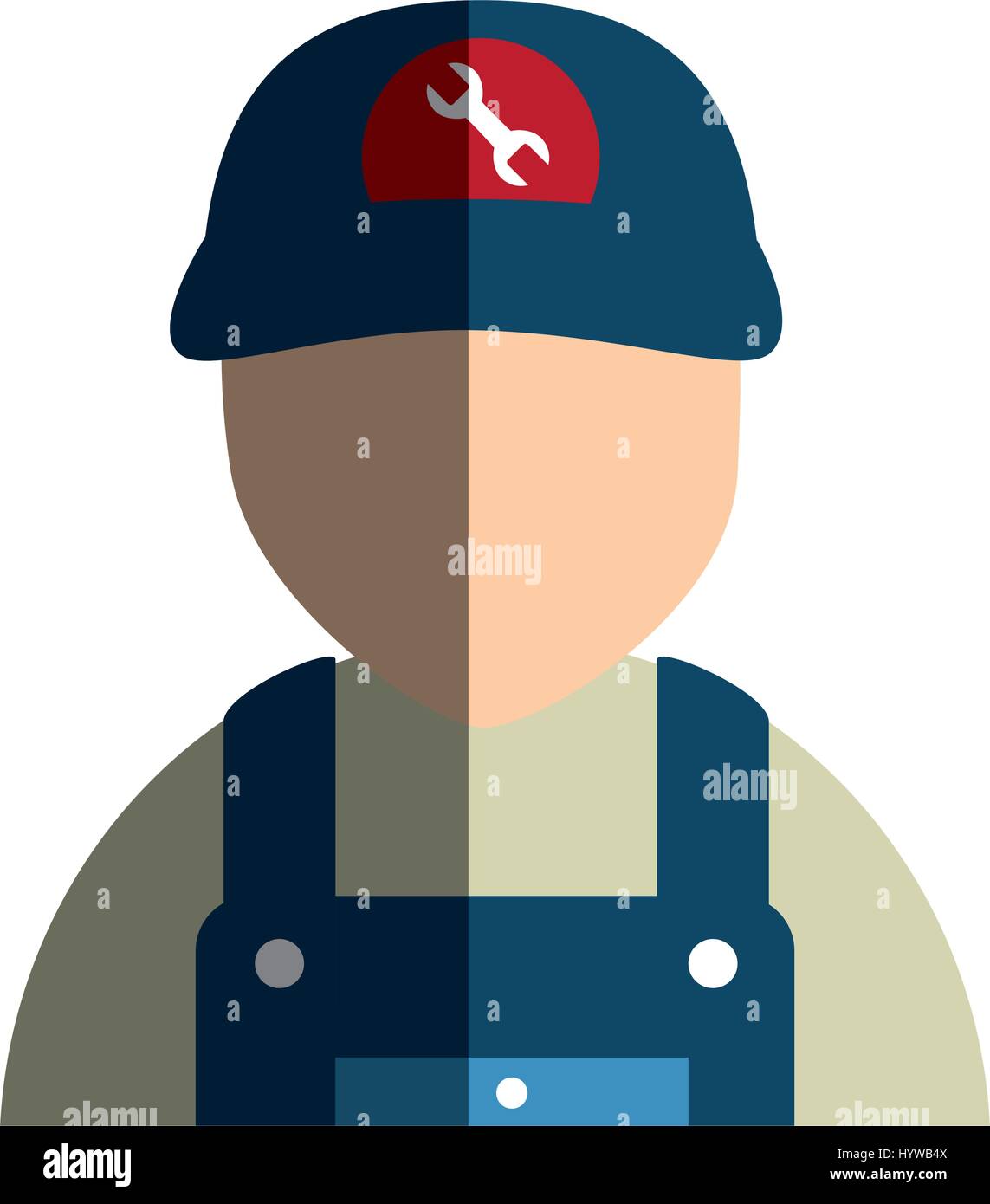 mechanic worker avatar character vector illustration design Stock ...