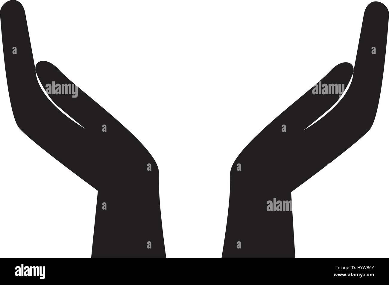 hands human protected icon vector illustration design Stock Vector ...