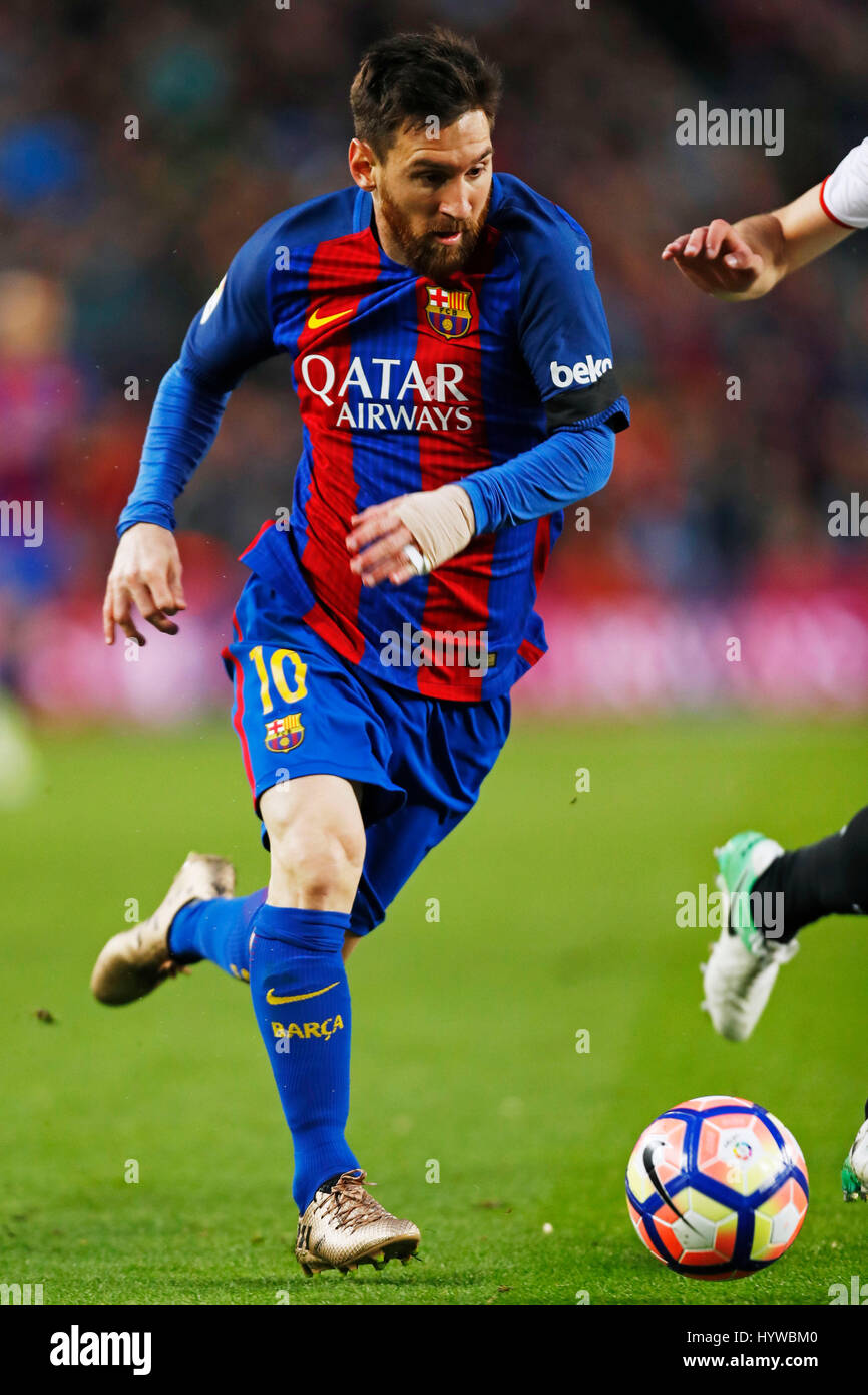 Barcelona, Spain. Credit: D. 5th Apr, 2017. Lionel Messi (Barcelona ...