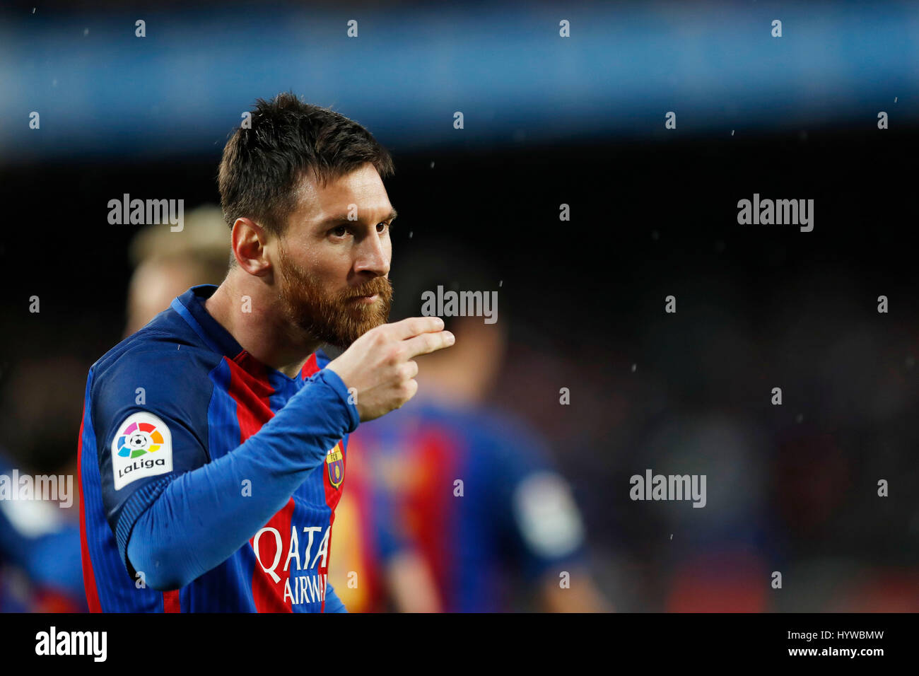 Barcelona, Spain. Credit: D. 5th Apr, 2017. Lionel Messi (Barcelona ...