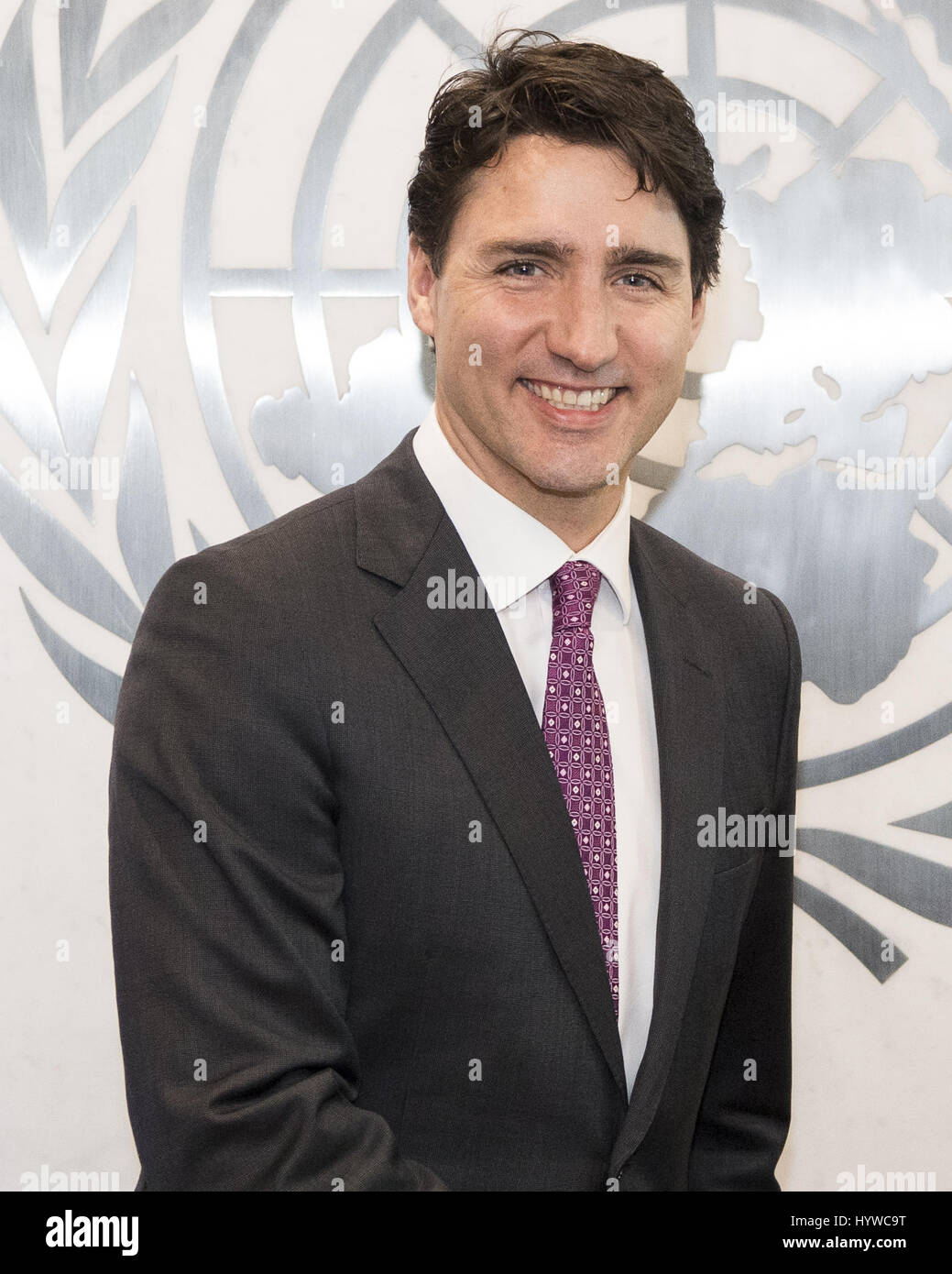 New York, NY, USA. 6th Apr, 2017. Canadian Prime Minister JUSTIN ...