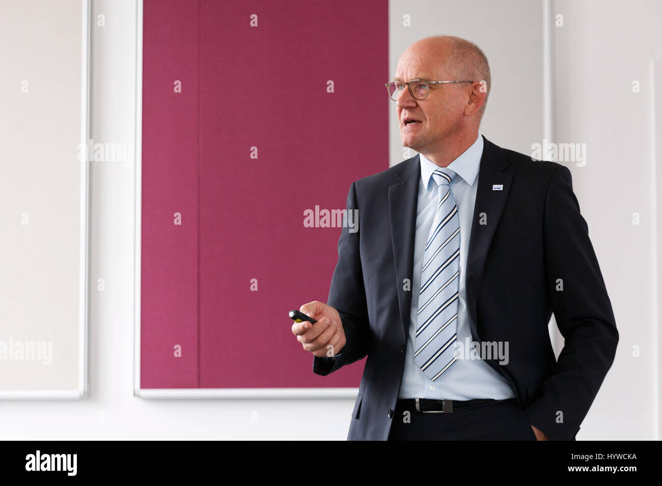 Hanover, Germany. 7th Apr, 2017. The chairman Dr. Dirk Stenkamp ...