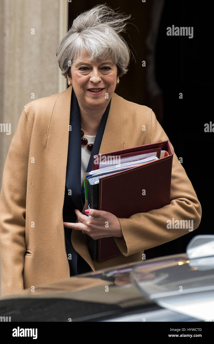 London, United Kingdom. 26th Apr, 2017. Prime Minister Theresa May ...