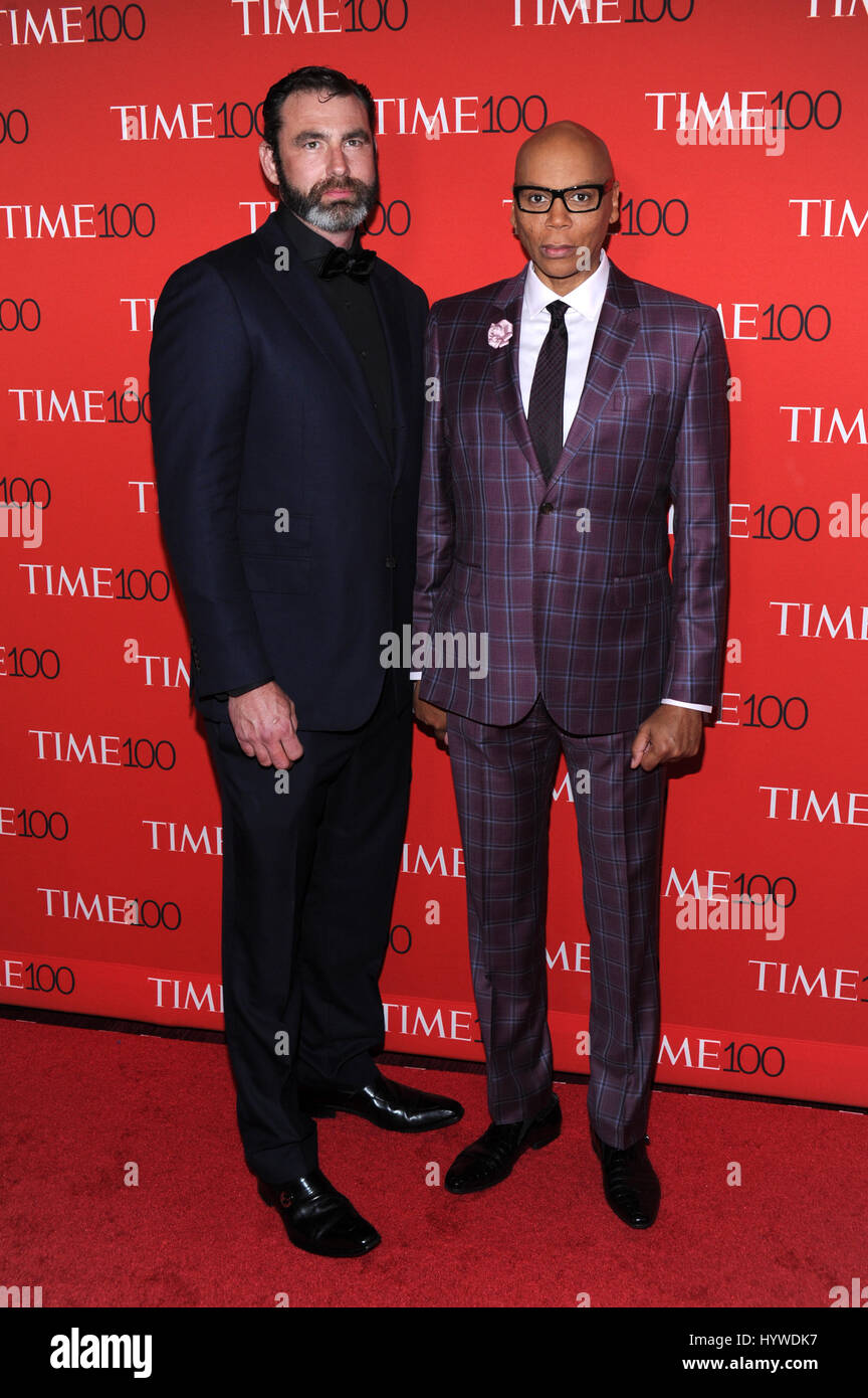 New York, NY, USA. 25th Apr, 2017. Georges LeBar and RuPaul at the 2017 ...