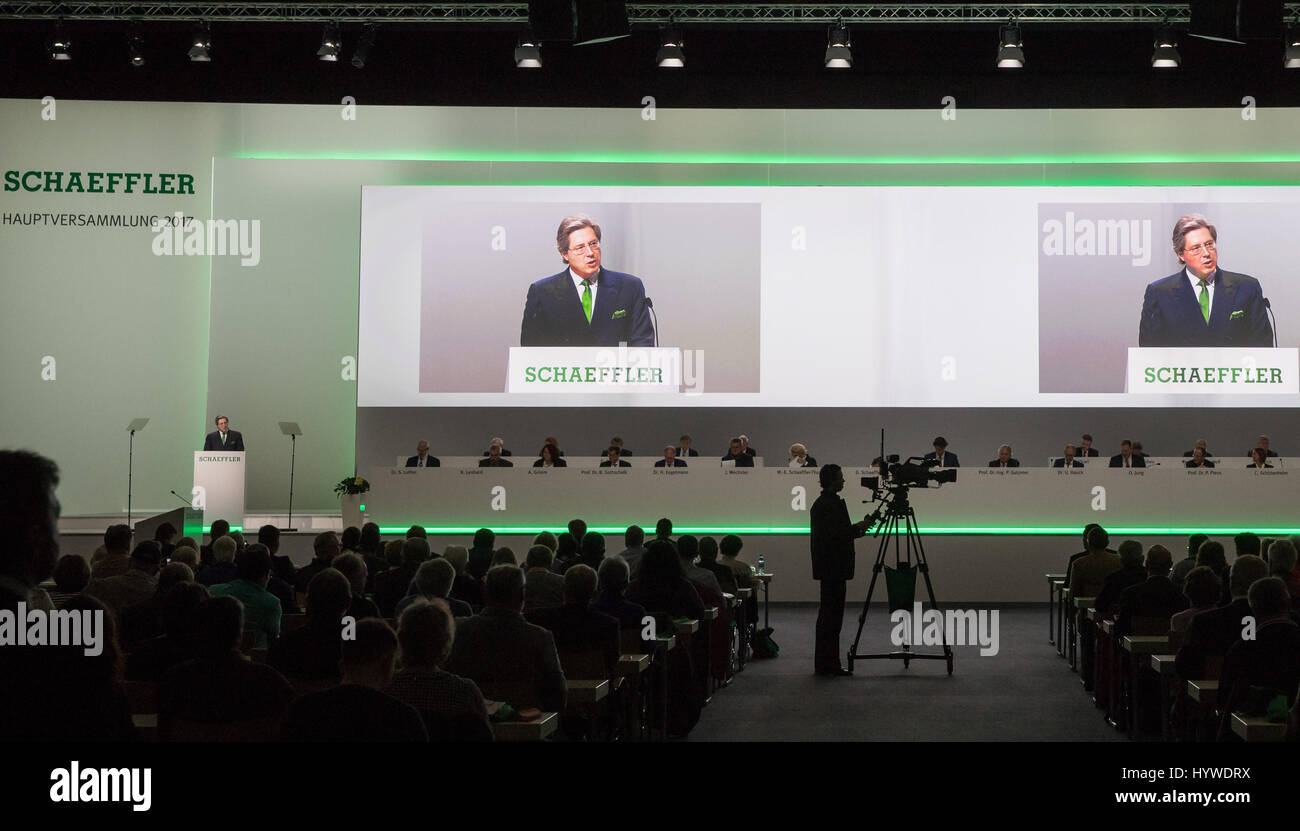 Nuremberg, Germany. 26th Apr, 2017. Georg Schaeffler, supervisory board ...