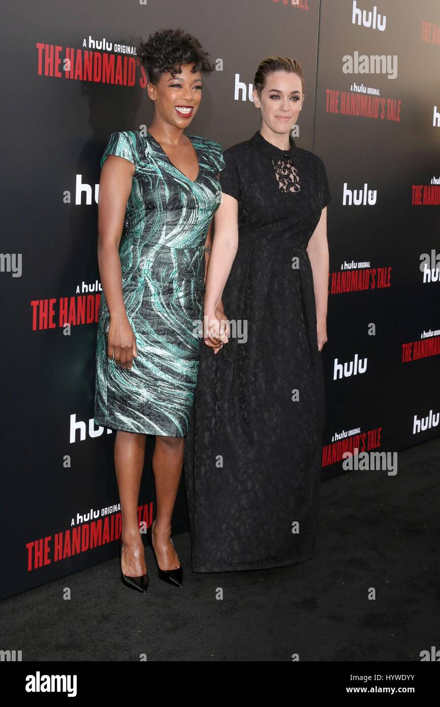 Los Angeles, CA, USA. 25th Apr, 2017. Samira Wiley, Lauren Morelli at ...